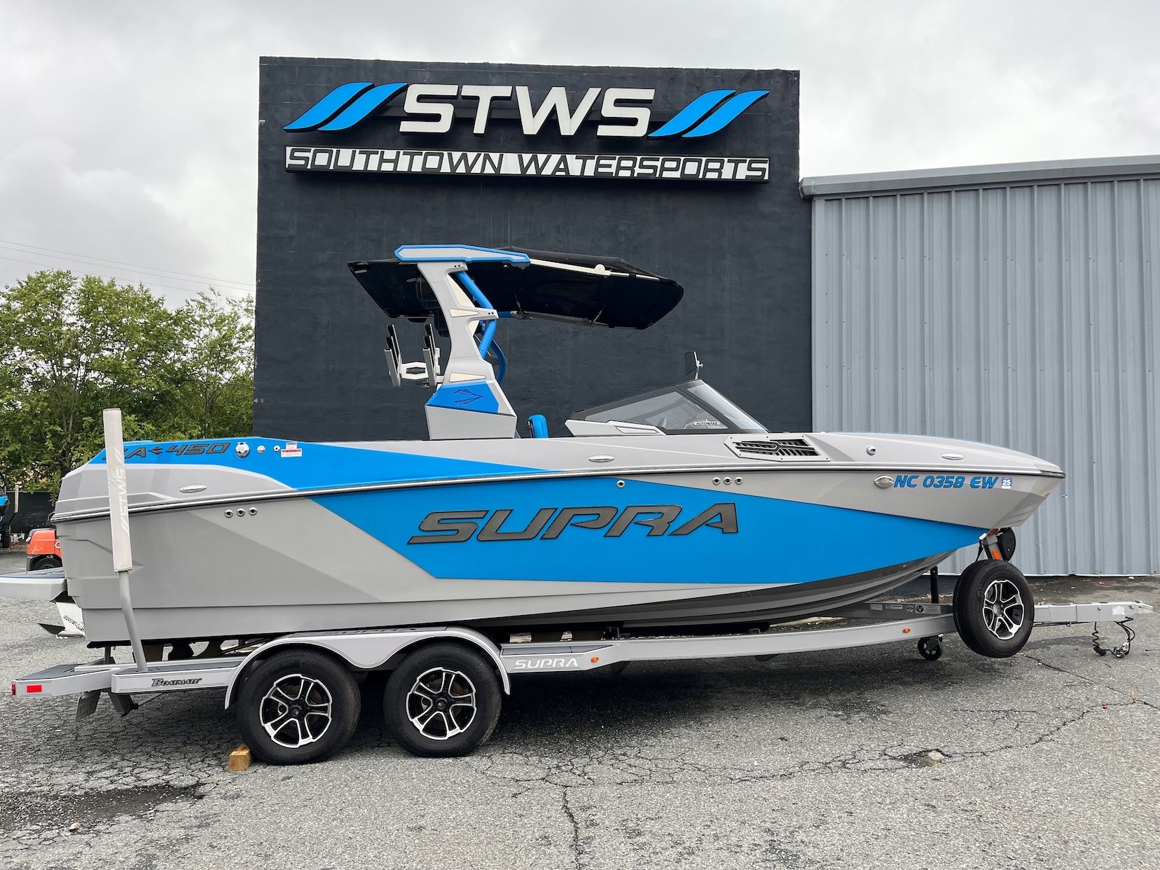 Supra SA 450 Blue/Gray 2021 ~ SouthTown Watersports - Raleigh