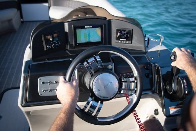 Coach FLC Pontoon Boat by Coach Pontoons ~ SouthTown Watersports